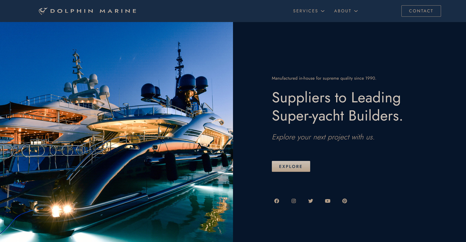 Marine Company Website Design | Maritime Industry